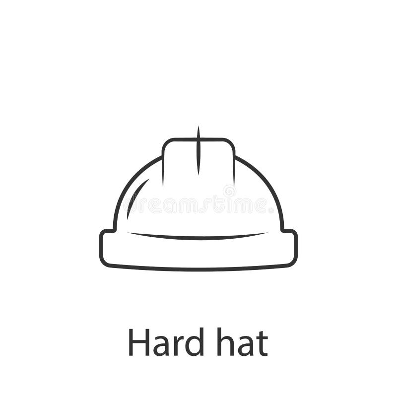 Construction Hard Hat Icon. Simple Element Illustration. Construction ...