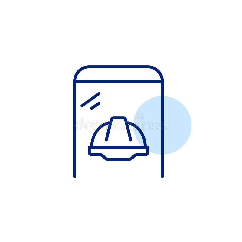 Construction Hard Hat on Smartphone. Mobile Innovation, App Testing and ...