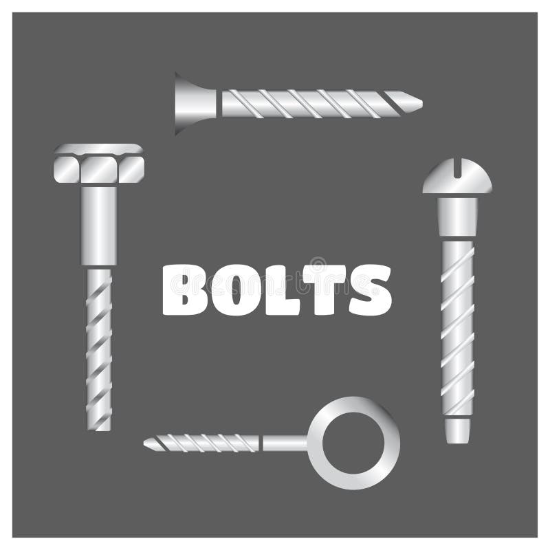 Construction Hardware Industrial Tools Vector Flat Icons Stock Vector ...