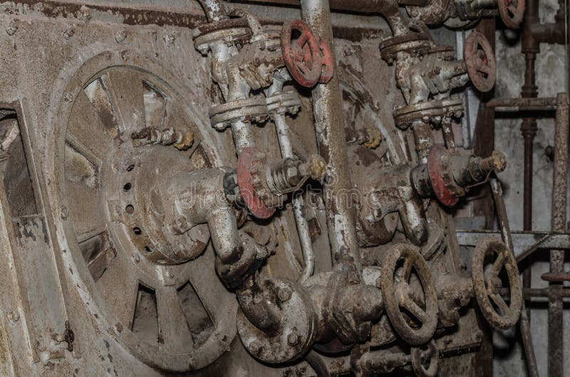 Construction in Heater Room Factory Stock Image - Image of exploration ...