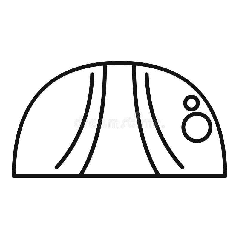 Construction Helmet Drawing Icon, Outline Style Stock Vector ...