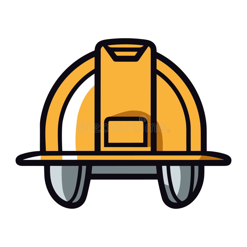 Construction Helmet Icon in Flat Style. Construction Hard Hat Icon ...