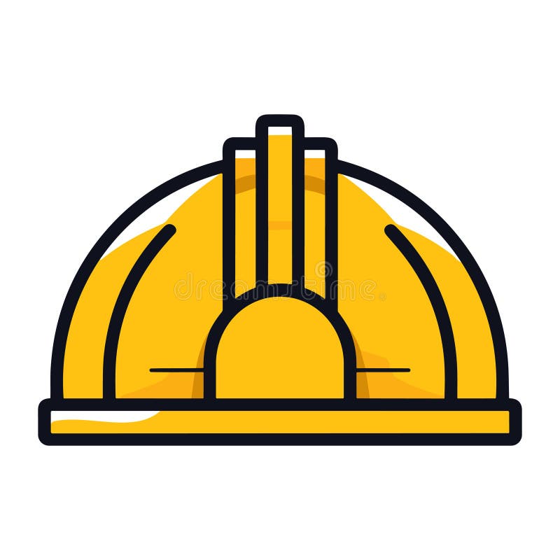 Construction Helmet Icon. Construction Hard Hat Icon. Cartoon Icon of ...