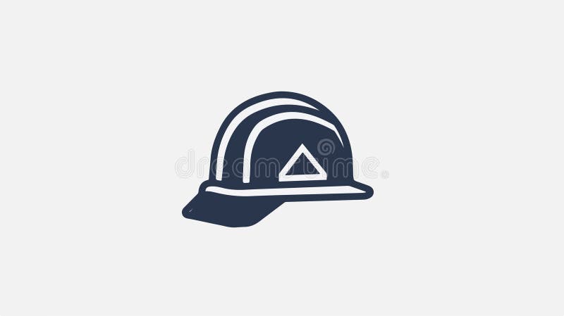 Construction Helmet Icon for Safety in Construction Projects Stock ...
