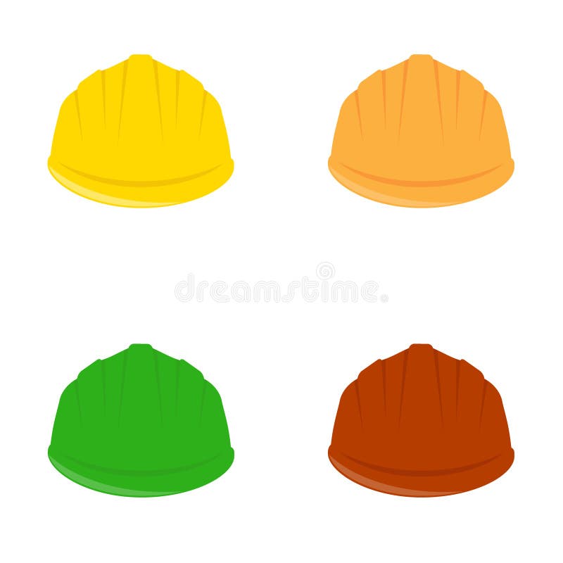 Construction Helmet, Realistic Yellow Construction Helmet. Cartoon ...