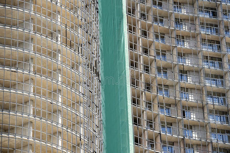 Construction of a High-rise Building. Building Construction Using ...