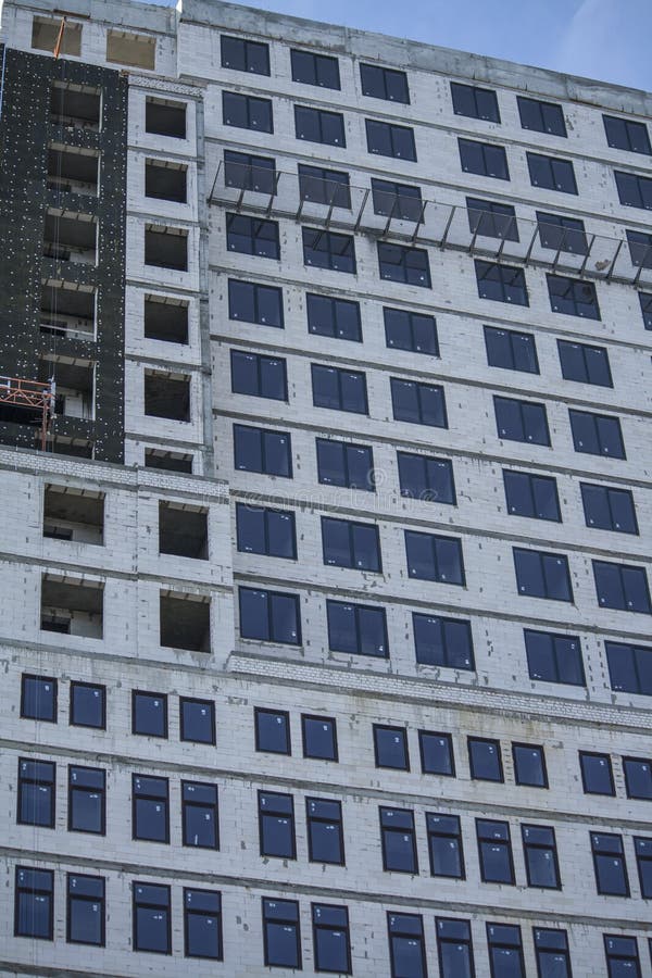 Construction of a High-rise Building. Repair, Construction. Close Up ...