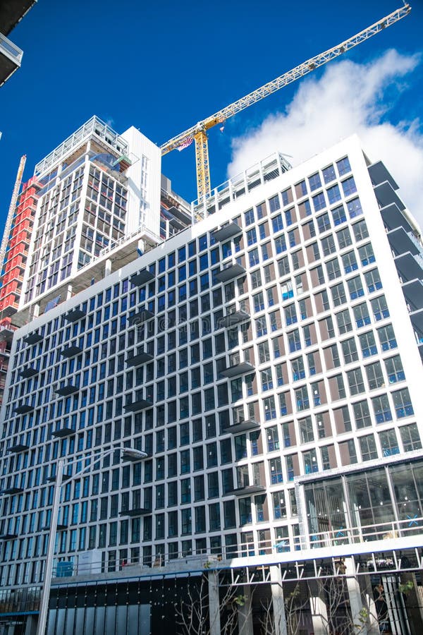 Construction of a High-rise Building in Reston, Virginia Editorial ...