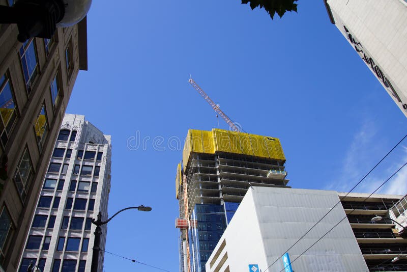 Construction of a High Rise Editorial Stock Photo - Image of high ...