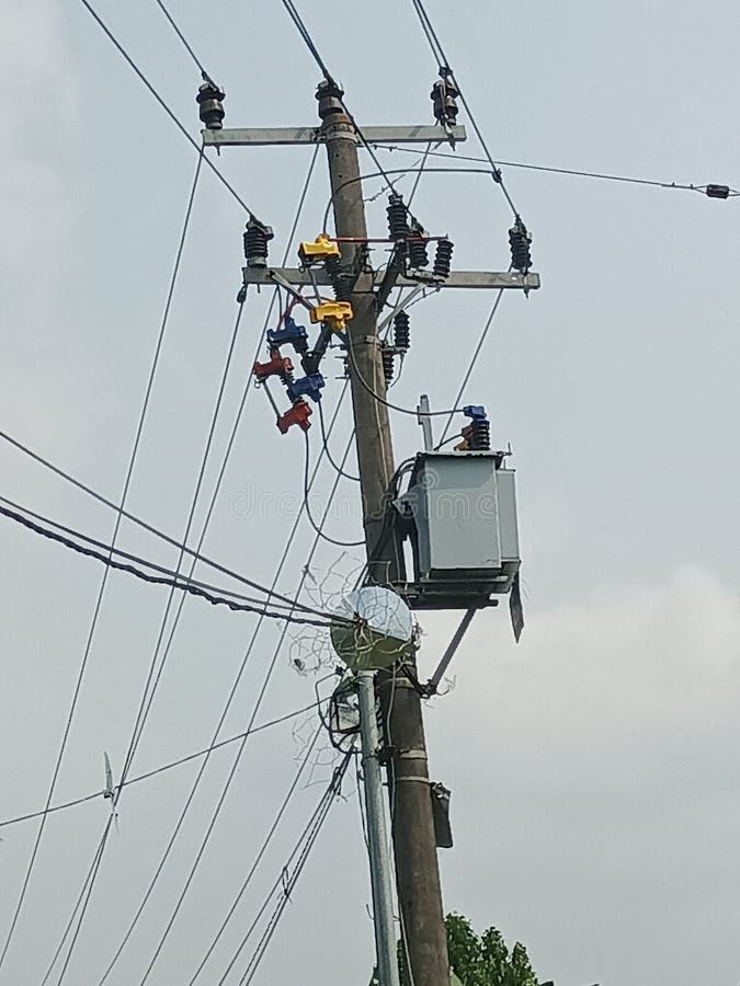 Construction of High Voltage Electrical Networks Stock Image - Image of voltage, construction ...