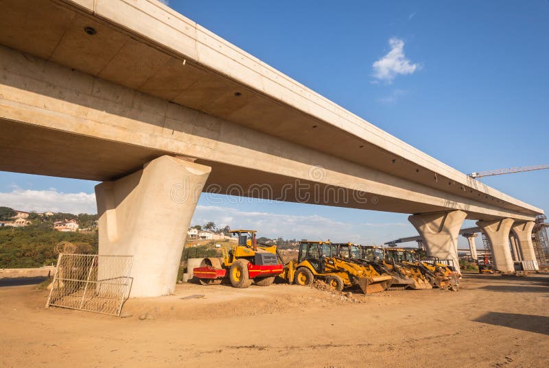 Construction Highway Junction Intersection Stock Image - Image of ...