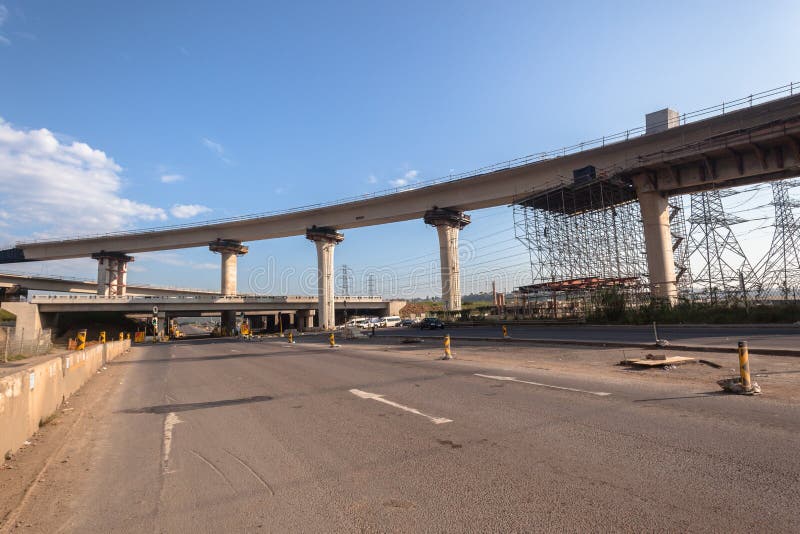 Construction Highway Junction Intersection Stock Image - Image of ...