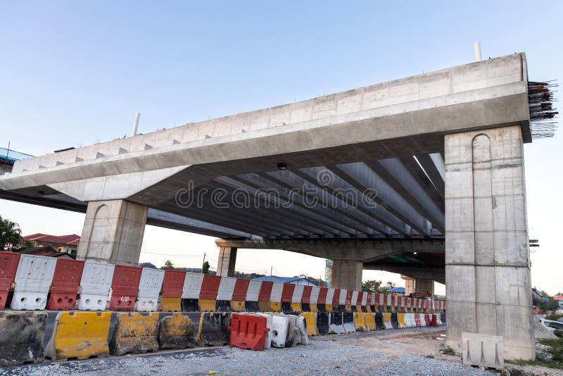 Construction of Highway Overpass Bridge Infrastructure in Progress ...