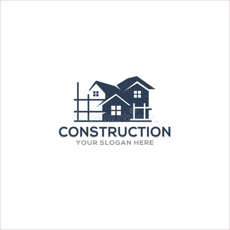 Construction Home Building Logo Vector Design Stock Illustration - Illustration of premium, home ...