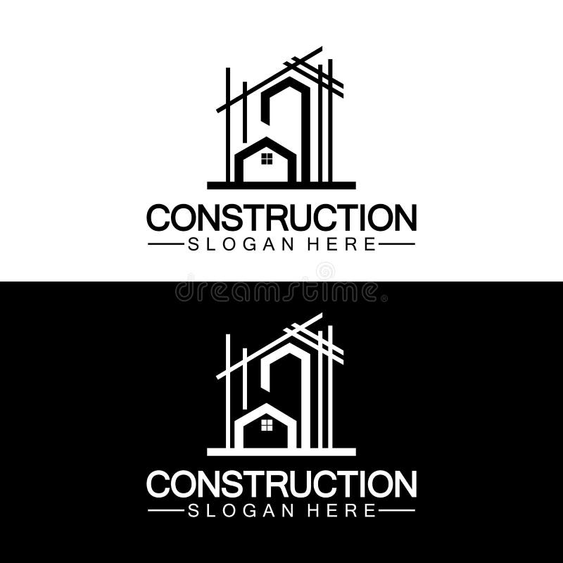 Construction, Home Repair, and Building Concept Logo Design, Home ...