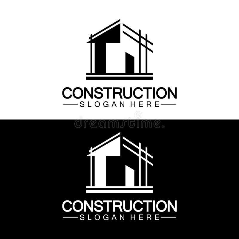 Construction, Home Repair, and Building Concept Logo Design, Home ...