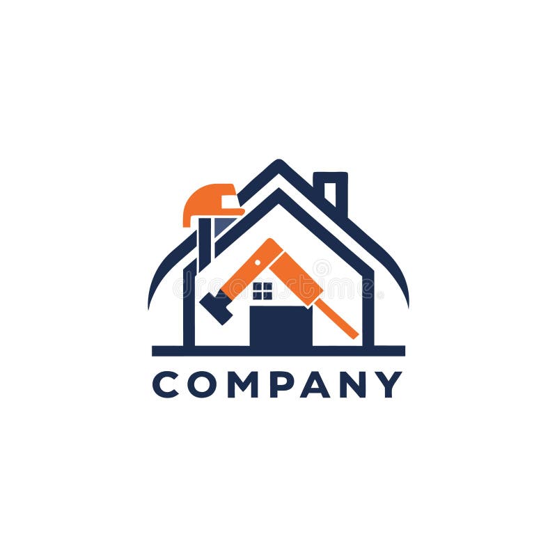 Construction and Home Repair Logo Vector Building Abstract Illustration ...
