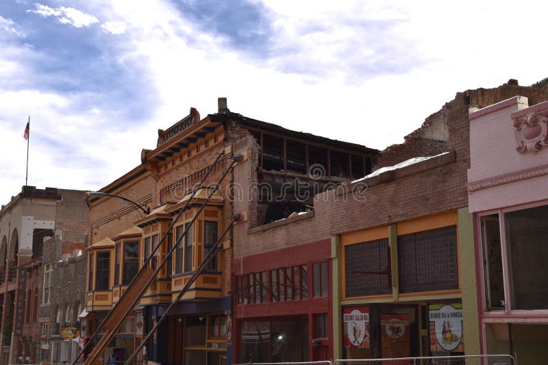 Construction after a Hotel Fire Editorial Photo - Image of holding ...