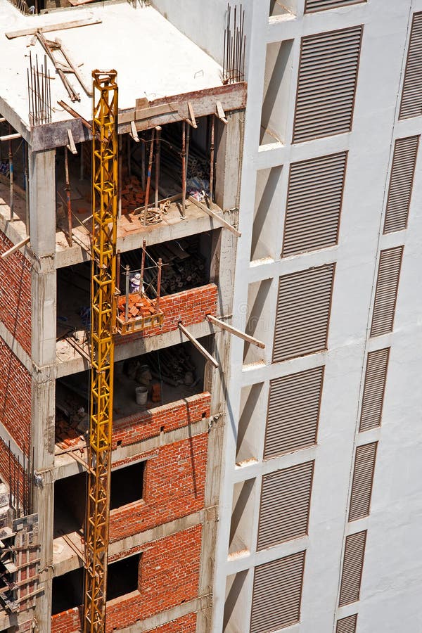 Construction of the hotel stock photo. Image of rise - 83594976