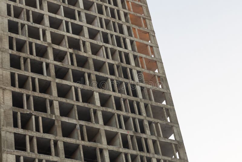 Construction of a House Multi-unit Base Cement Facade Building ...