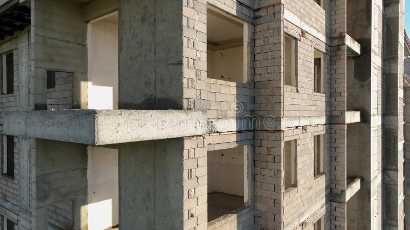 Construction of Houses, the Process of Preparing the Facade for ...