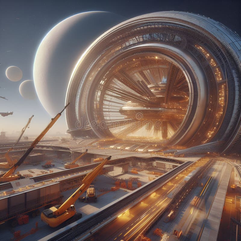 The Construction of a Huge Spaceport from Descriptions of Futurologists ...