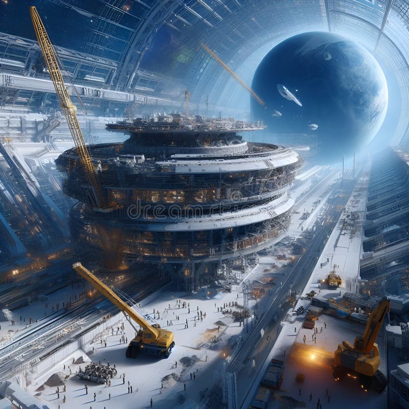 The Construction of a Huge Spaceport from Descriptions of Futurologists ...