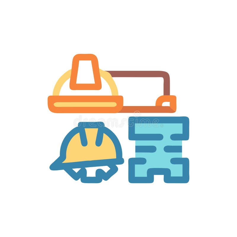 Construction Icon for Building Projects Stock Photo - Illustration of ...