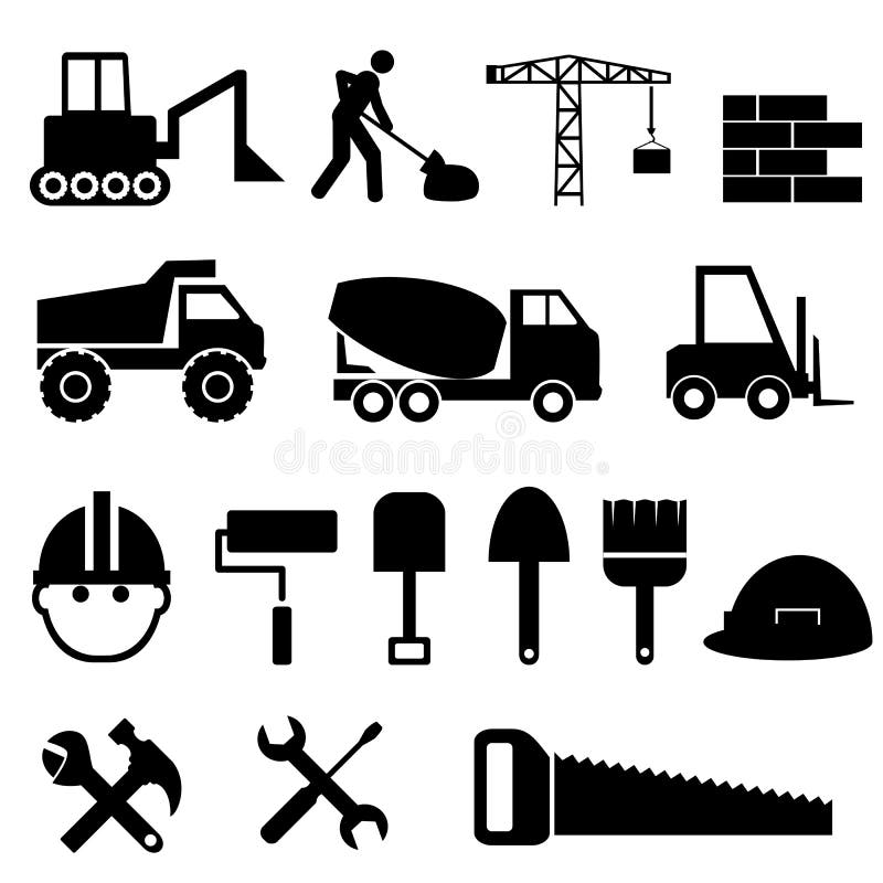 Construction Materials Icon Stock Illustrations – 7,799 Construction ...