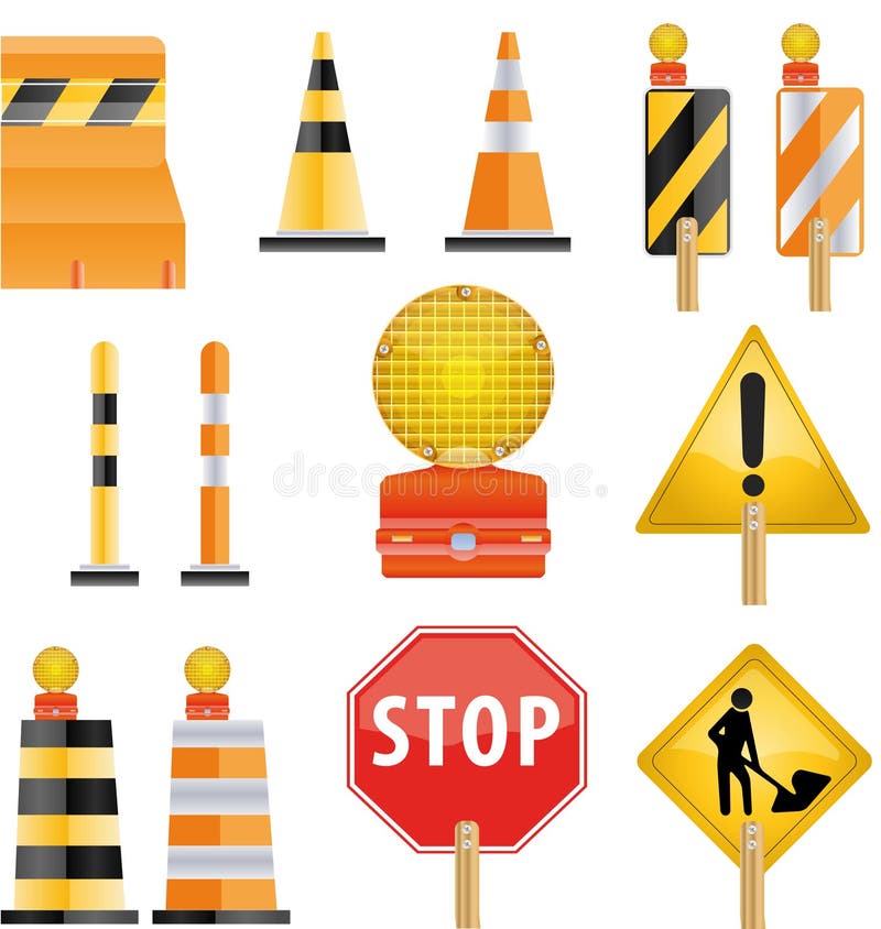 Construction icon set stock vector. Illustration of manual - 8400742