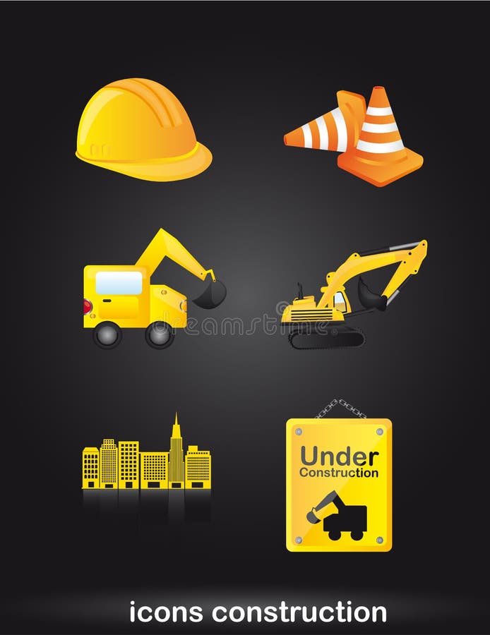 Construction icons stock vector. Illustration of construction - 23814965