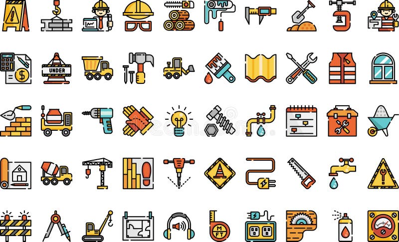 Construction Icons High-Quality Vector Icons Collection with Editable ...