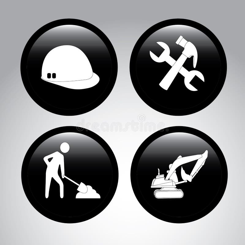 Construction icons stock vector. Illustration of builder - 33542265