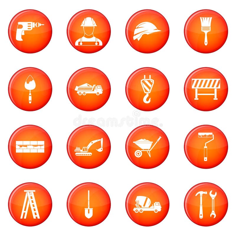 Construction Icons Circles Stock Illustrations – 990 Construction Icons ...