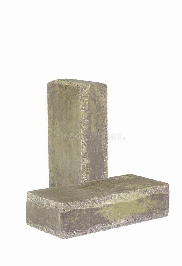 Construction Ideas. Artificially Aged Old Pair of Green Bricks for ...