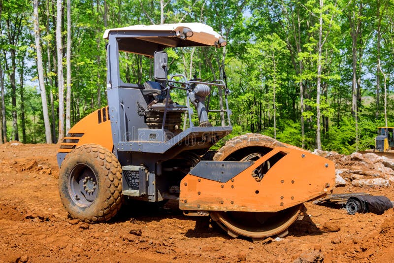 Grader Construction Grader Industrial a Motor Grader of the Process of ...