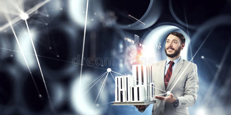 Construction Industry Concept . Mixed Media Stock Image - Image of ...