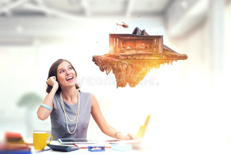 Construction Industry Concept . Mixed Media Stock Photo - Image of ...