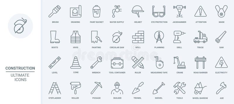 Home Construction Planning Icons Stock Illustrations – 342 Home ...