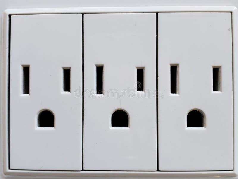 Plastic Cap with Electrical Power Socket, Background and Texture Stock ...