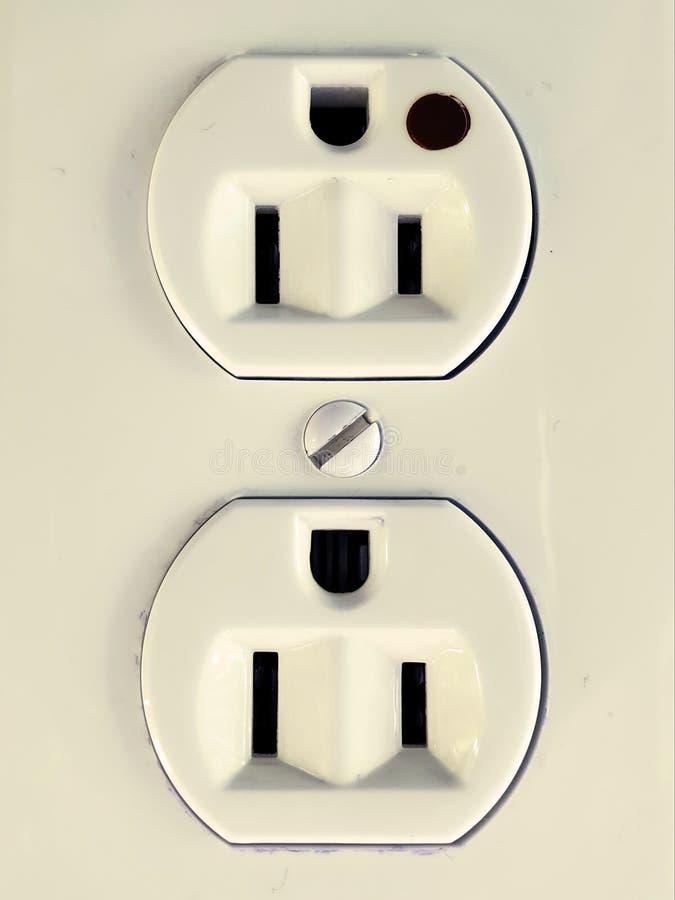 Plastic Cap with Electrical Power Socket, Background and Texture Stock ...