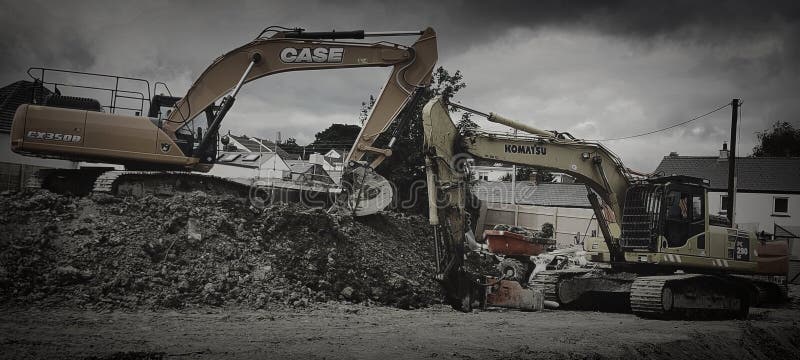Construction editorial stock image. Image of case, digger - 236236094