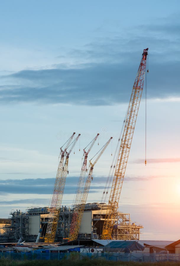 Construction Industry Oil Rig Refinery Working Site Stock Photo - Image ...