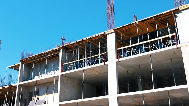 The Process of Creating a Floor. Formwork Flooring. Interior of a ...