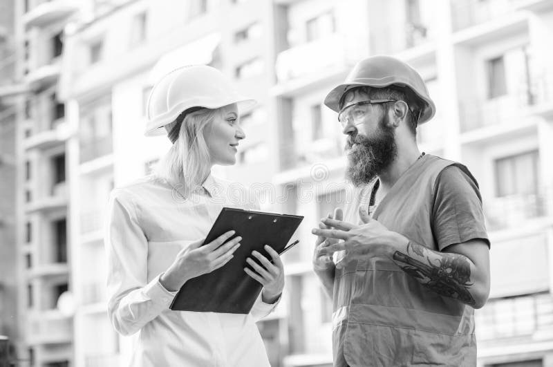 Construction Industry. Successful Deal Concept. Foreman Established ...