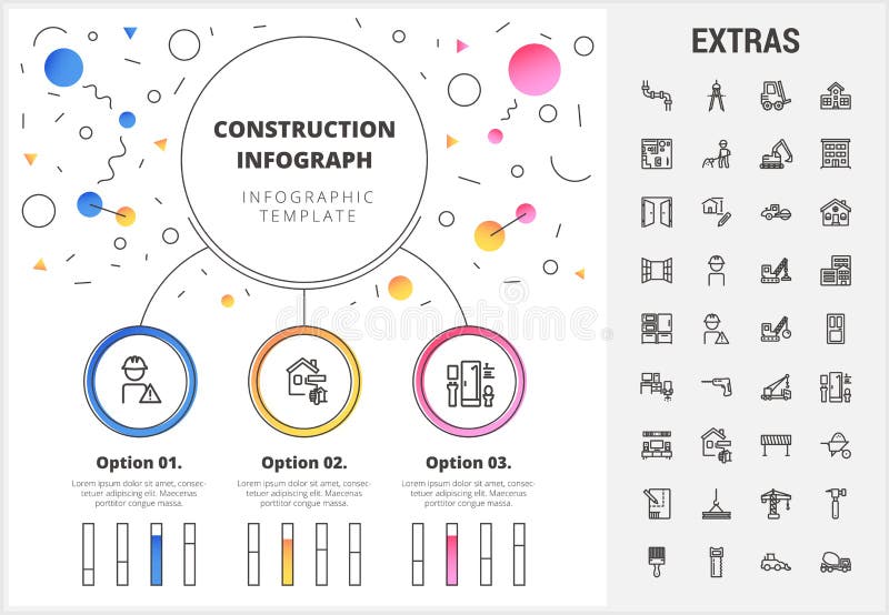 Construction Infographic Template and Elements. Stock Vector ...