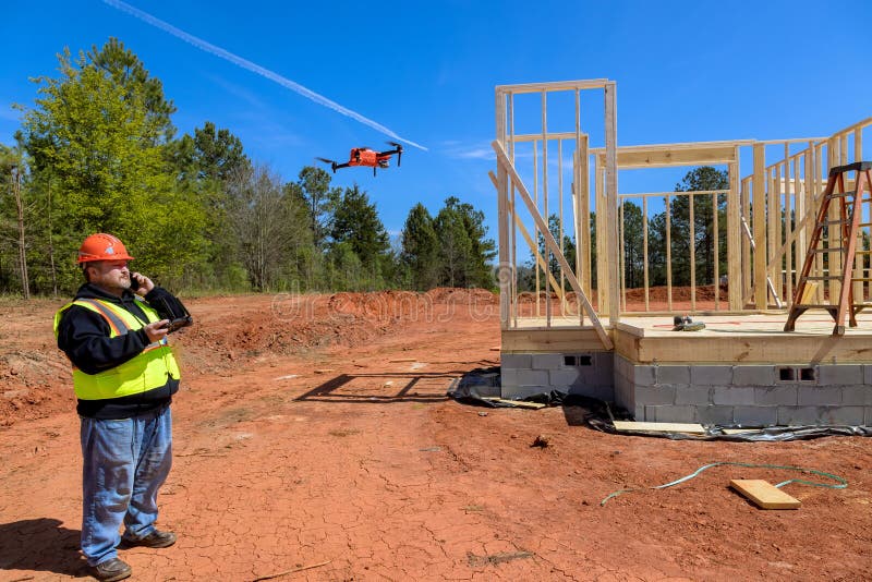 A Construction Inspector Checks Quality of Construction at Construction ...