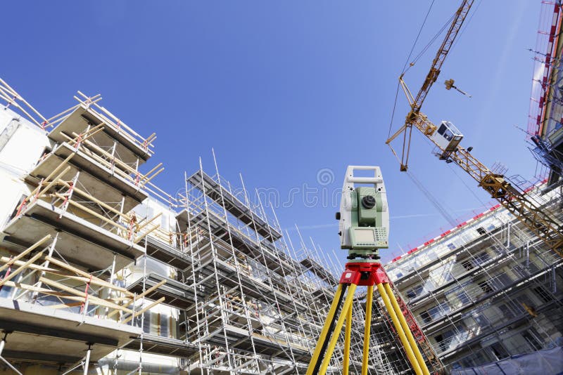 Construction and Instruments Stock Photo - Image of safety, cranes ...