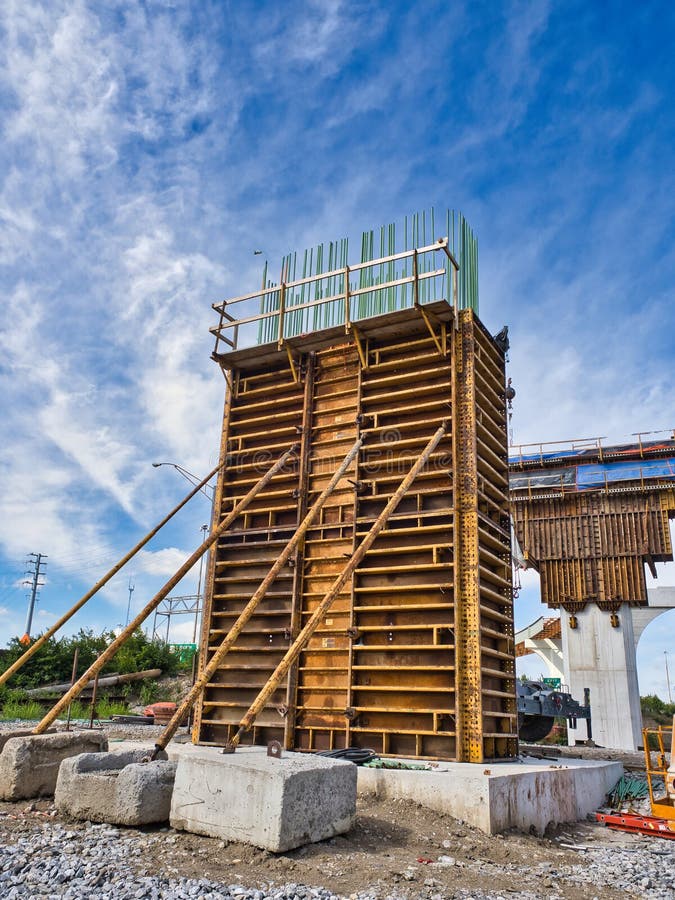 Construction of the Interstate I70 I71 through Columbus Oh Stock Photo ...