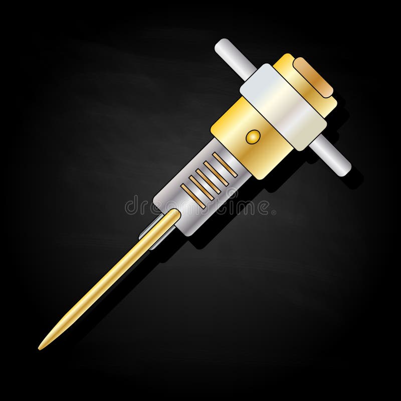 Construction Jackhammer. Illustration. Stock Vector - Illustration of ...